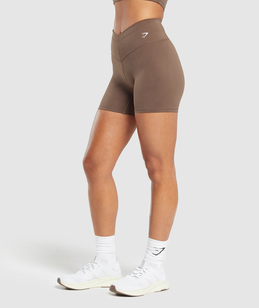 Gymshark Everyday Front V Waistband - Soft Brown | Gymshark